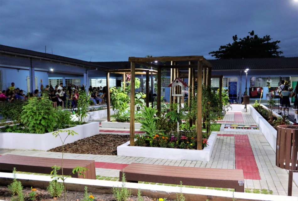 Jardim Sensorial Sustentável é inaugurado na EBM Profª Adelaide Starke ...